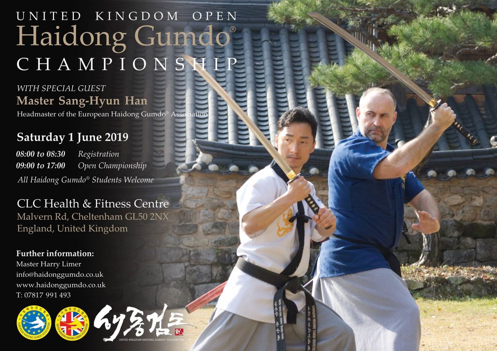 UK Open Haidong Gumdo® Championship Poster 1 June 2019 – United Kingdom ...